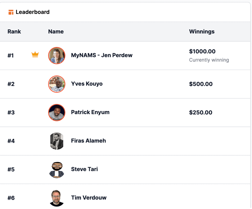 Simple Click Tracker JV Page - MyNAMS
