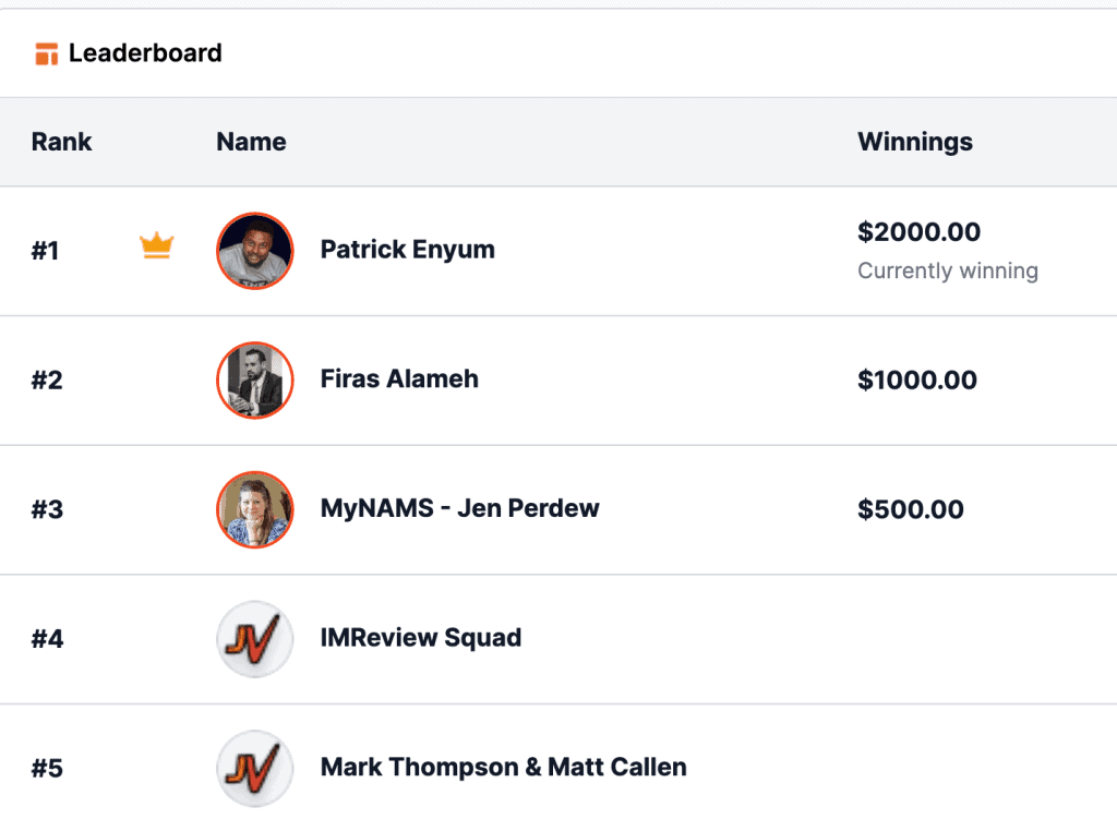 Simple Click Tracker JV Page - MyNAMS