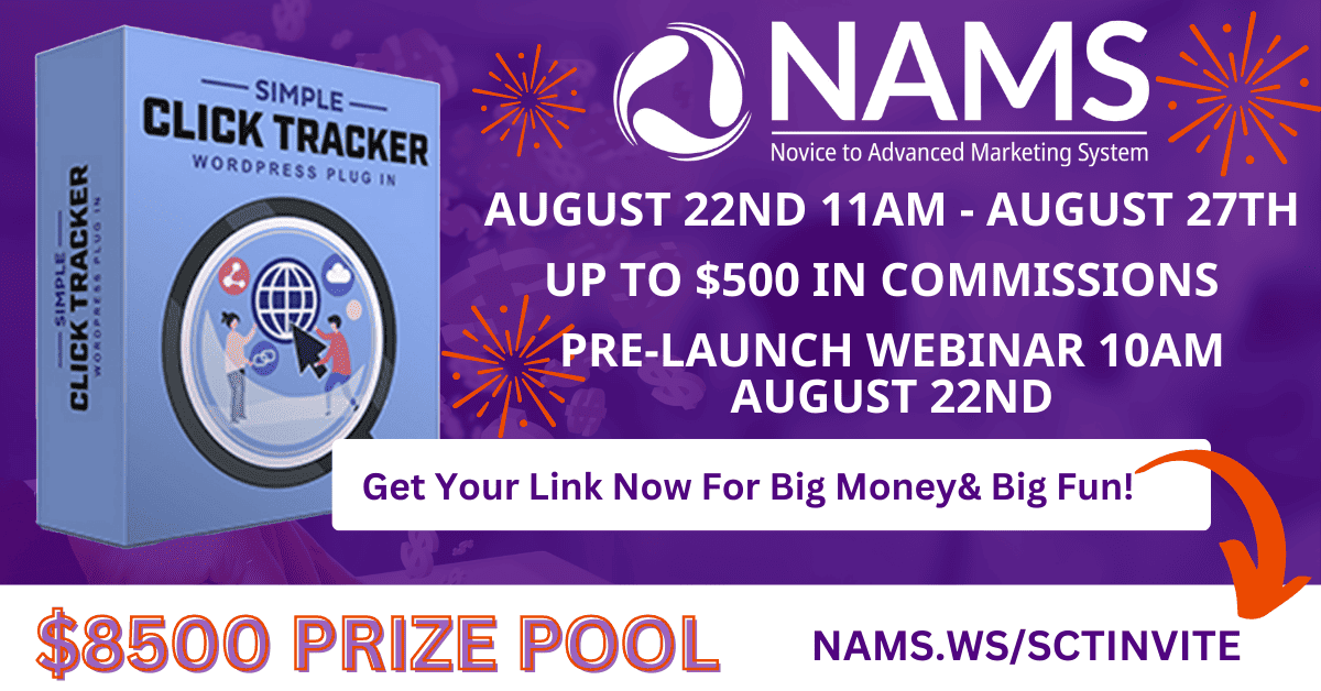 Simple Click Tracker JV Page - MyNAMS